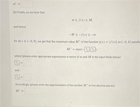 Solved Min Max Values Of Differentiable Functions Chegg
