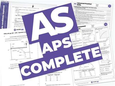 As Physics 9702 Complete Advanced Practical Skills Teaching Resources