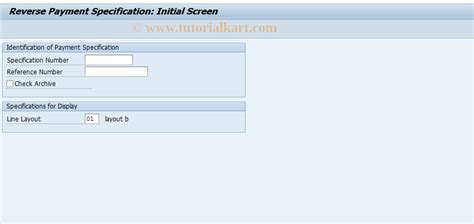 FPAY8 SAP Tcode Reverse Payment Specification