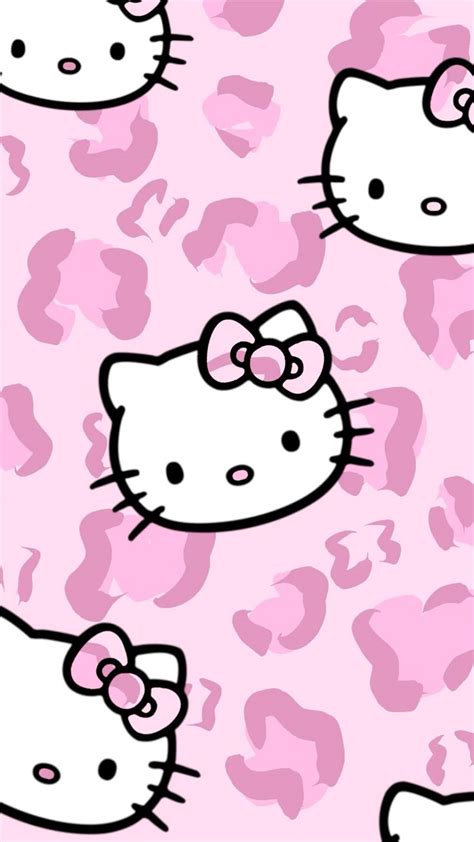 Gallery Pink Cheetah Hello Kitty Wallpaper Hello Kitty Wallpaper Ideas