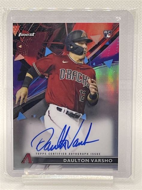 Yahooオークション Rc Daulton Varsho Topps Finest Chrome Auto 直