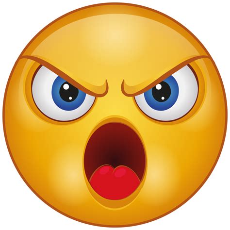 Angry Cartoon Character Emoji Emotion Face Shock Icon Download