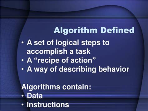 Ppt The Algorithmic Model Powerpoint Presentation Free Download Id6053145