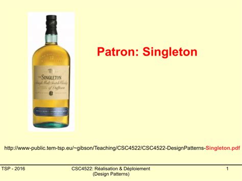 Patron Singleton