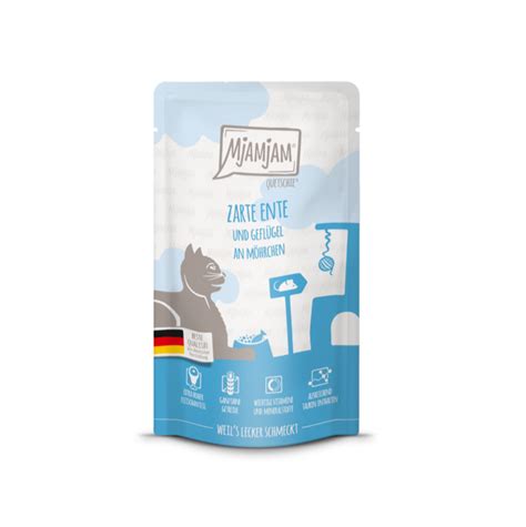 Katzen Nassfutter Mjamjam Adult Zarte Ente And Geflügel An Leckeren M