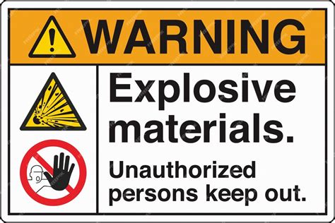 Premium Vector Ansi Z535 Safety Sign Marking Label Symbol Pictogram