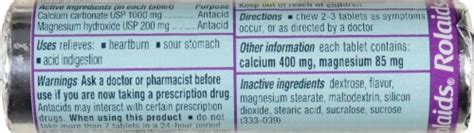 Rolaids Ultra Strength Mint Antacid Tablets 10 Ct Kroger