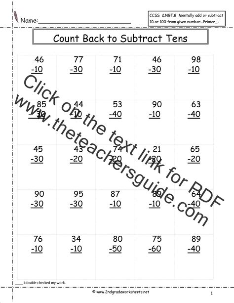 3 Digit Subtraction Worksheets Without Regrouping Printable Word Searches