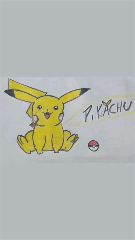 Pikachu Uwu Color Pikachu Lapiz