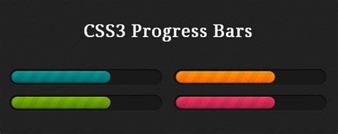 30 CSS3 Progress Bars 100 Free For Download Best Open Source Resources For Web Developers