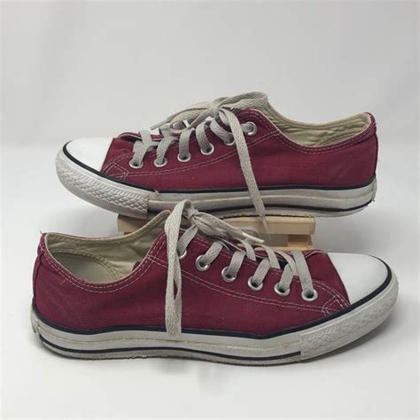 All Star Converse Low Top Red Womens Size 8