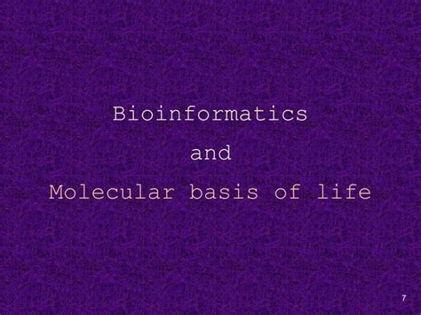 Pcmd Bioinformatics Lecture I Ppt