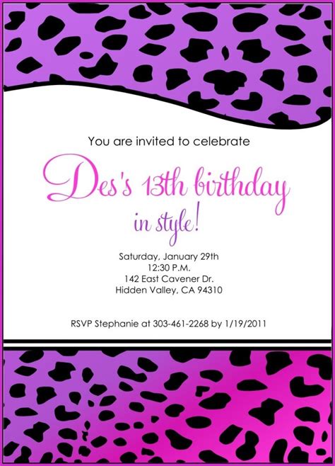 Google Docs Party Invitation Template