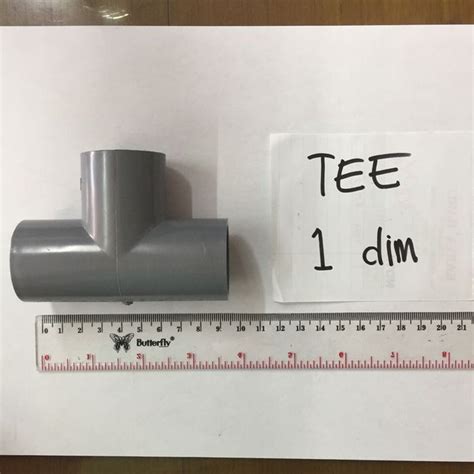 Tee Pipa Pvc 1 Inchi Sambungan Pipa T Merk Power