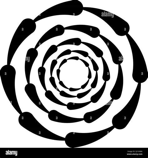 Abstract Cicular Geometric Circle Vector Design Element Stock Vector