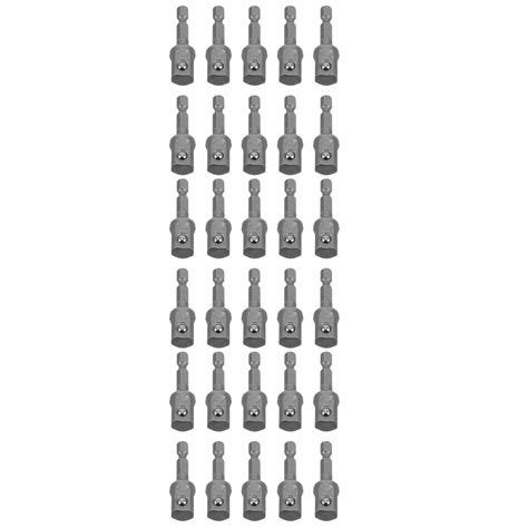 Mlins 30 Pcs Nut Adapter Bit Socket Adapter For Drill Impact Drill Adapter Power Drill Bit