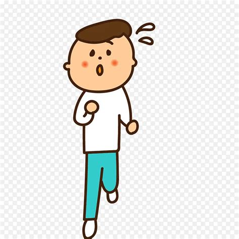 跑步锻炼的卡通男孩png图片素材下载图片编号7750326 Png素材网