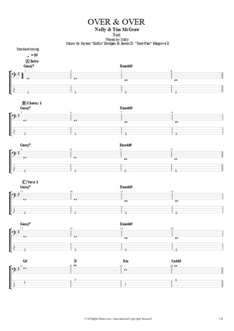 Over And Over Tab By Nelly Guitar Pro Guitars Bass And Backing Track Mysongbook