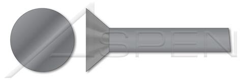 M6 X 60mm Flat Countersunk Head Solid Rivets Din 661 Iso 1051 Steel