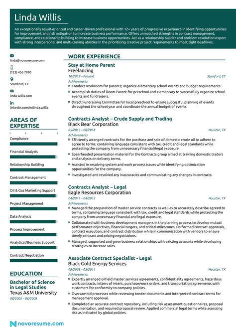 Work Experience Resume