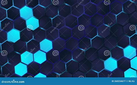 Futuristic Hexagon Background Design Abstract Hexagonal Background