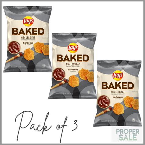 2pack Lays Baked Barbecue Flavored Potato Chips 6 25 Oz Gluten Free
