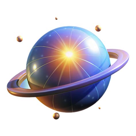 Celestial Sphere With Ring System And Glowing Core 56261414 Png