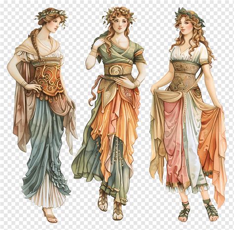 Ancient Greek Woman Illustration Png Pngwing