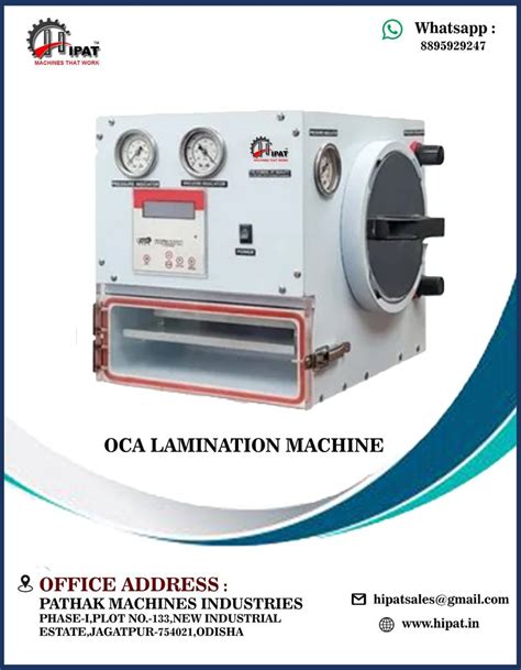 Oca Lamination Machines Manufacturers In India