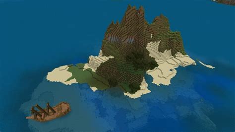Big Survival Island Seed Minecraft Pe Bedrock Seeds 16 Best Seeds For