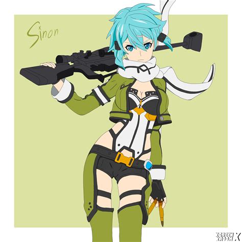 Sinon Fan Art By Me R Swordartonline