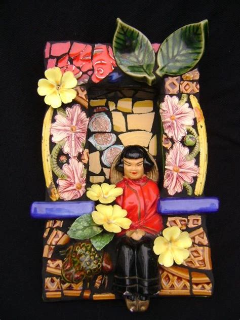 Waiting Mosaic Assemblage Mosaic Projects Mosaic Crafts Stained