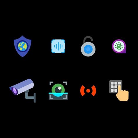 Premium Vector Colorful Security And Privacy Icons