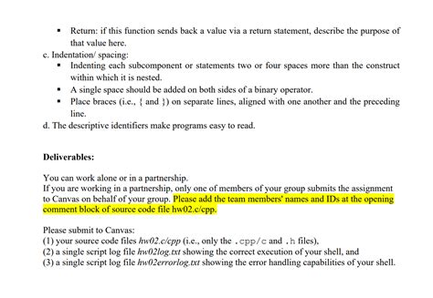 cse 4600 toy shell c coding using the coding in