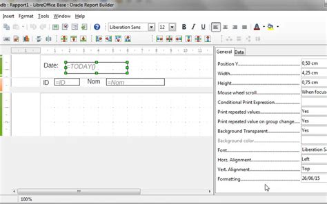 LibreOffice Base Keyboard Shortcuts DefKey