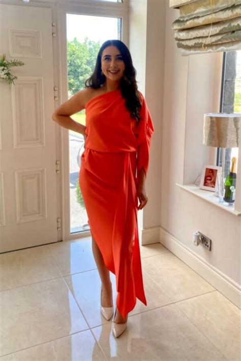 Kevan Jon Sofia Scarf Dress Orange 12 Willow Collective