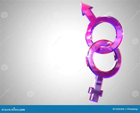 Sinal do sexo 3d ilustração stock Ilustração de vidro 5232456