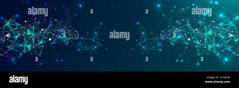 abstract plexus vector background glowing particles dynamic flow stock