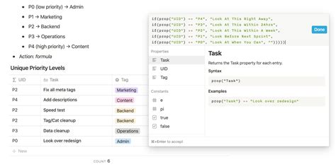 Create Priority Level Ids In Notion That Return An Action — Red Gregory