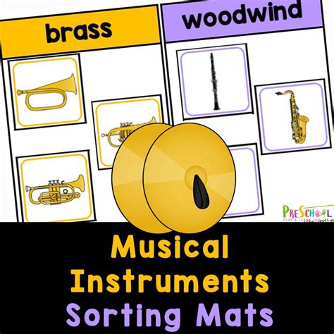 Musical Instruments Families Sorting Mats