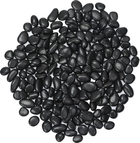 Guijarros Negros Piedras Decorativas De Río Piedras Caídas Y Piedras