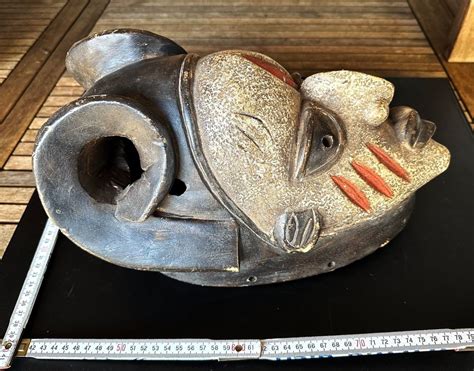Alte Grosse Maske Afrika Holz Mit Charaktergesicht Gebraucht In