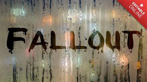 Fallout Rain Text Effect Generator
