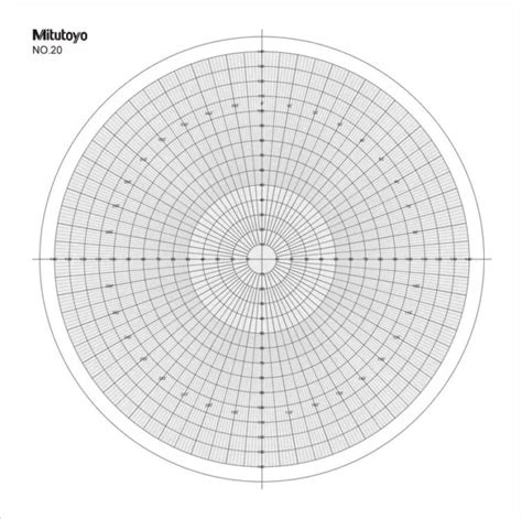 Optical Comparator Chart For Profile Projector Overlay 45 Off