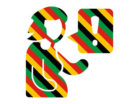 Pregnant Woman And Exclamation Mark Logo Graphic By Antoniomwest