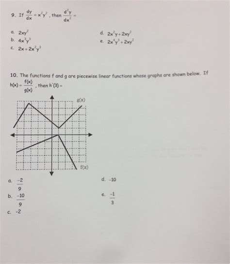 solved the functions f and g arc piecewise linear functions