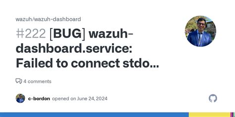 Bug Wazuh Rvice Failed To Connect Stdout To The Journal