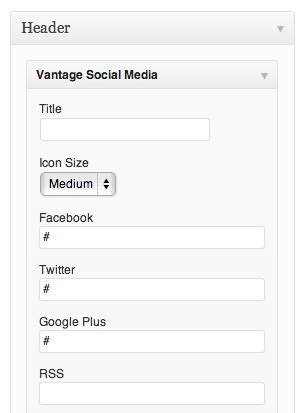 Header Widget Area SiteOrigin