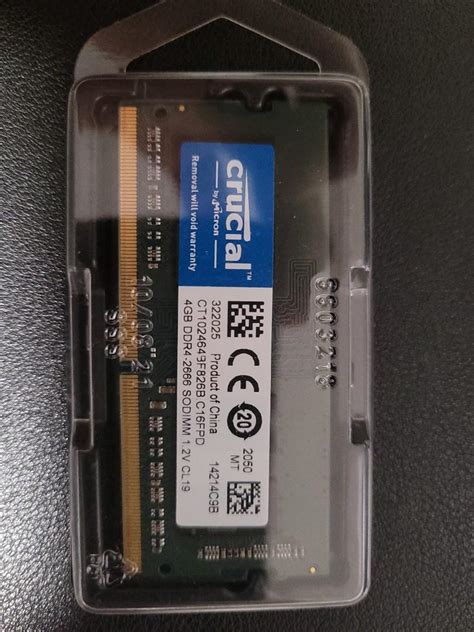Crucial DDR Gb Computers Tech Parts Accessories Computer Parts On Carousell