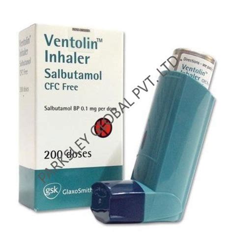Generic Ventolin Inhaler Salbutamol Parksley Global